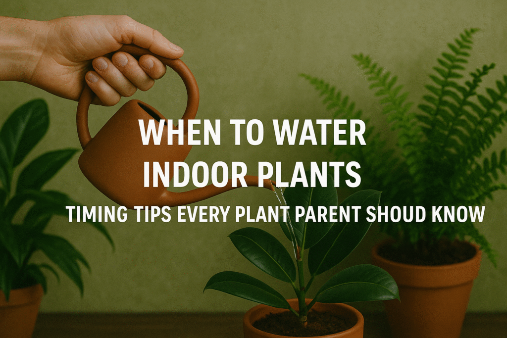 Indoor Plant Watering Guide: When & How to Water | Hydro Plants Tips